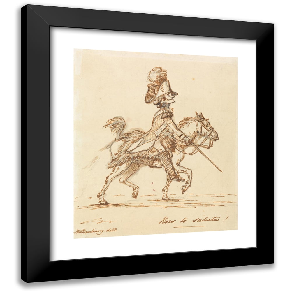 Henry William Bunbury 15x17 Black Modern Framed Museum Art Print Titled ...
