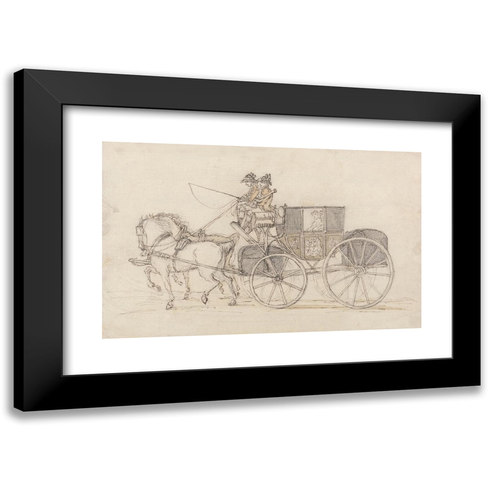 Henry William Bunbury 18x13 Black Modern Framed Museum Art Print Titled ...