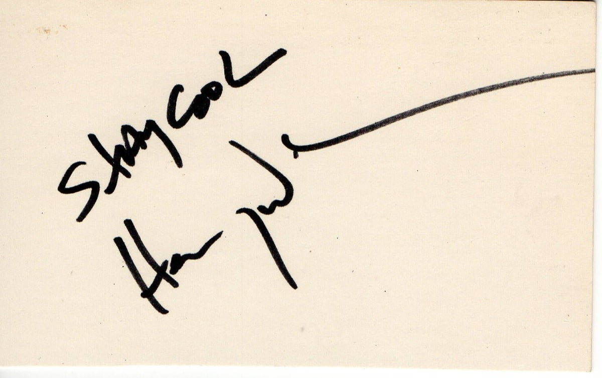 Henry Winkler Signed Autographed Index Card Happy Days "Stay Cool" JSA ...