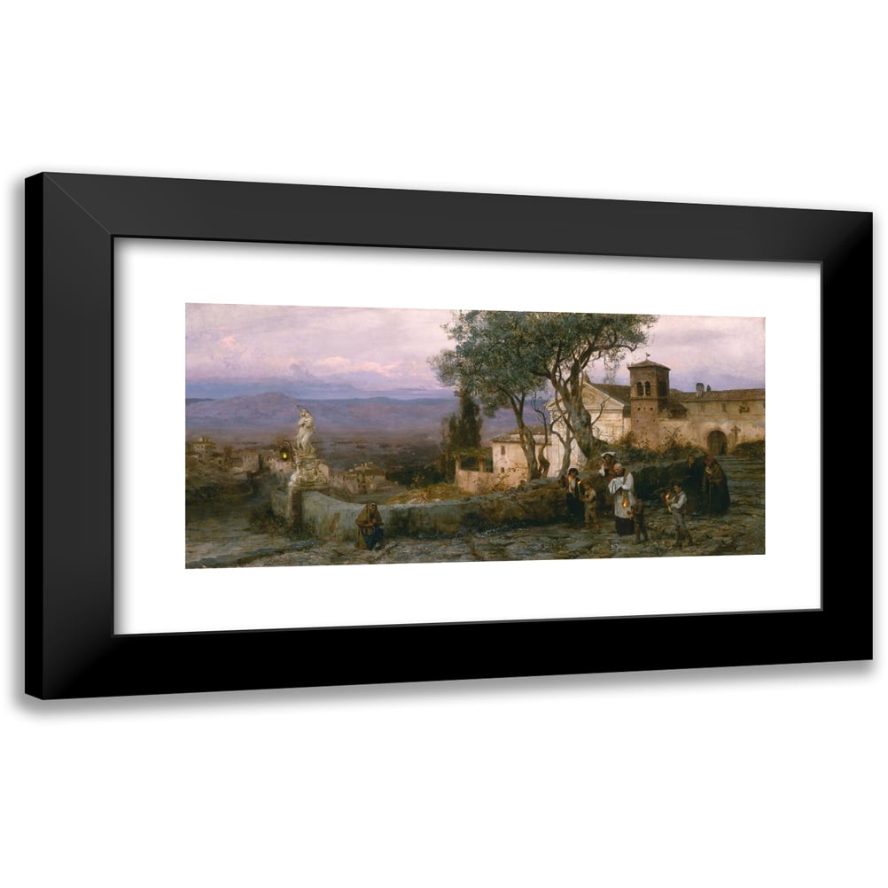 Henryk Siemiradzki 14x8 Black Modern Framed Museum Art Print Titled ...