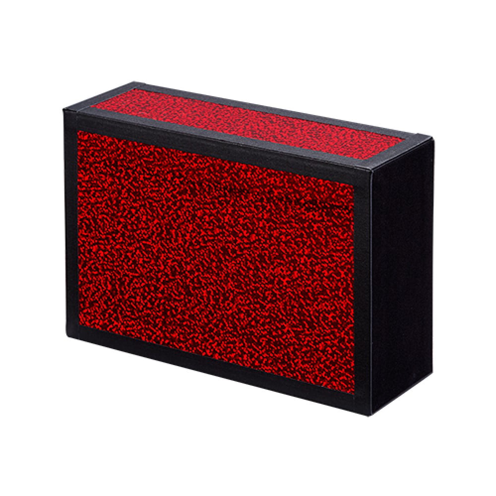 Henrys Juggling Wooden Cigar Box - Glitter Colors with Black Tape (Red ...