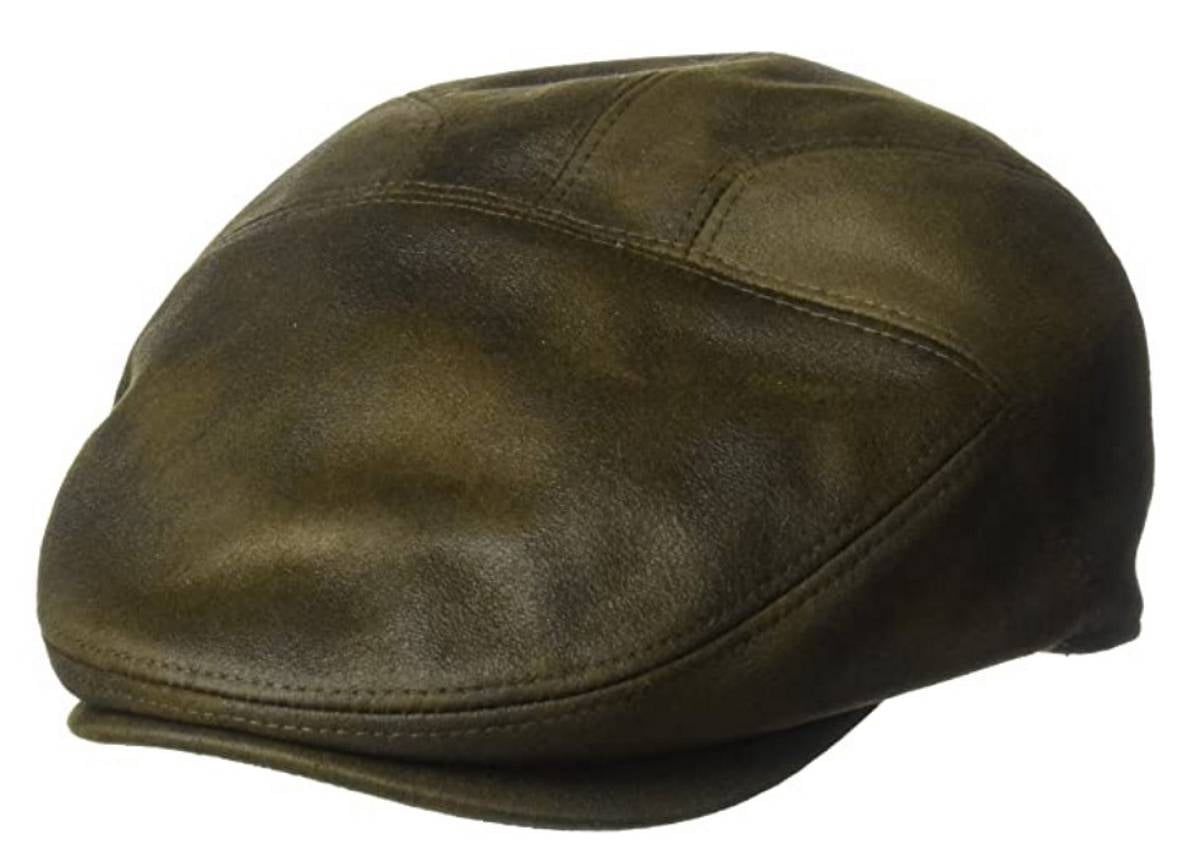 Henschel Faux Ultra-Suede Leather Ivy Hat Newsboy Flat Cap 4525 New ...