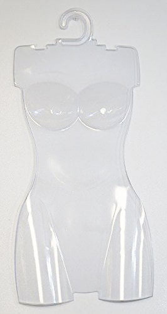 Henta Clear Plastic Female Body Forms | (Female Torso Mannequin Set of ...