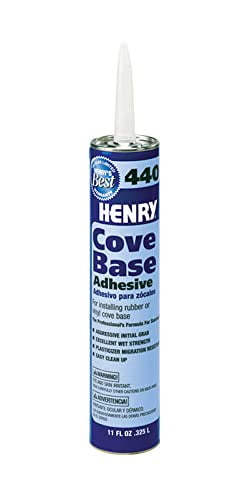 Hentry 12105 Cove Base Adhesive, Beige, 11 Oz Cartridge, Pack of 5 ...