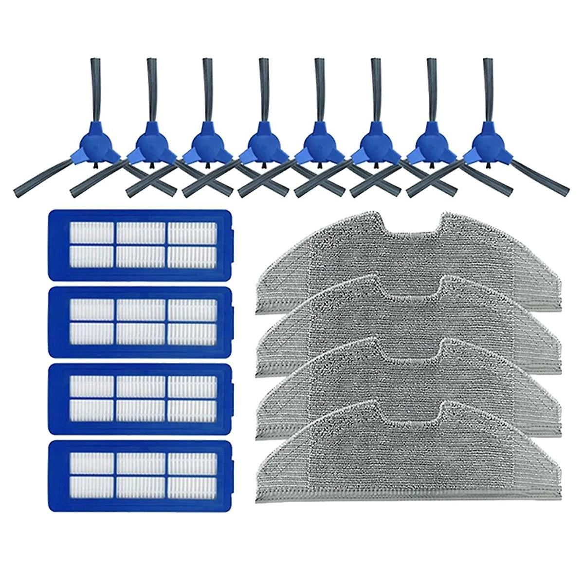 Hepa Filters Side Brush Mop Rags Cloths Replacement for Robovac G10 G30 ...