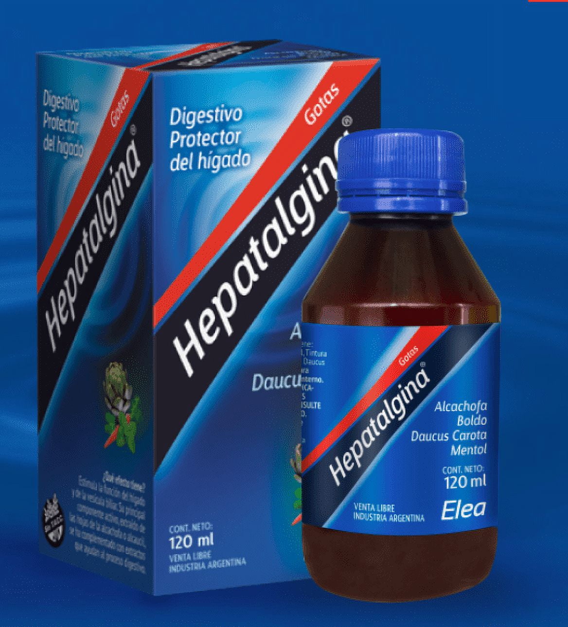Hepatalgina Natural After-Food Digestive With Artichoke, Boldo, Daucus ...
