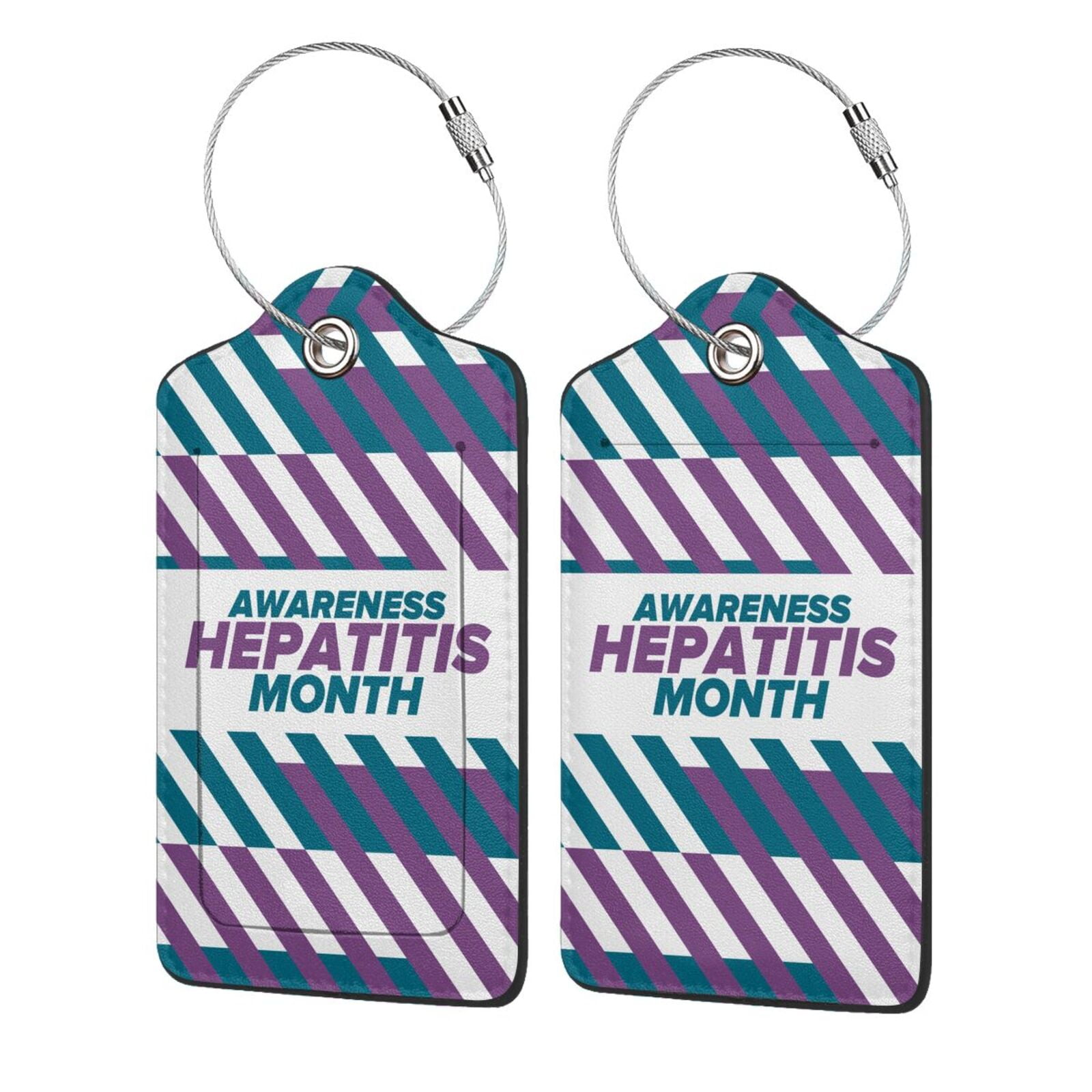 Hepatitis Awareness Month Luggage Tags for Suitcase Tags Identifiers ...