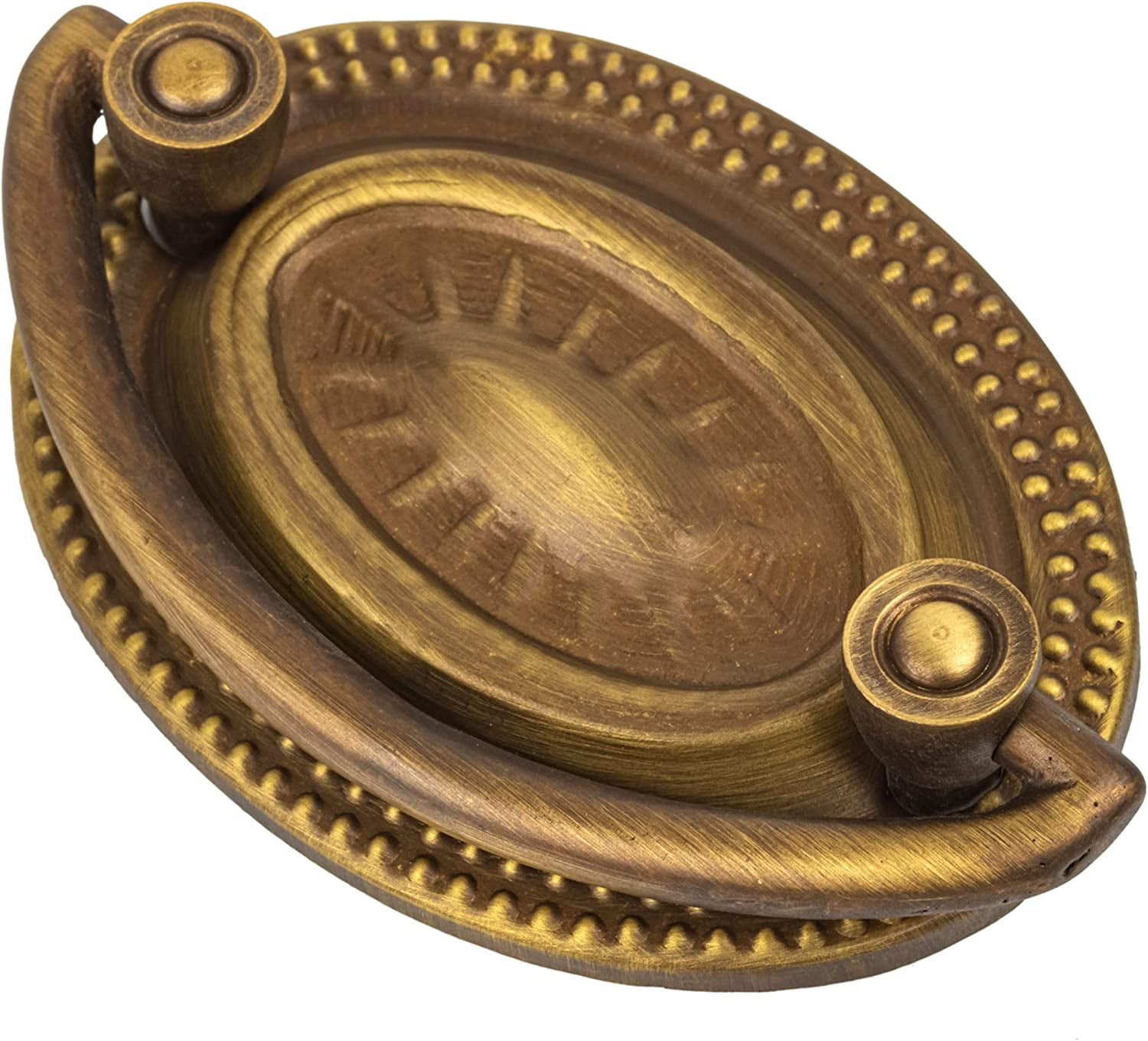 Hepplewhite Antique Brass Drawer Bail Pull | Boring: 2" | Handle for ...