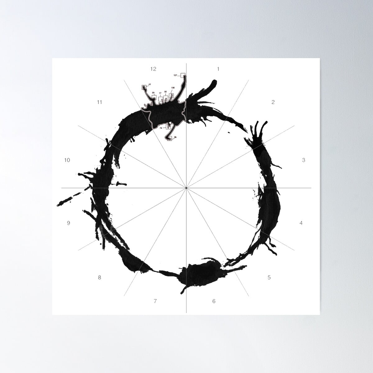 Heptapod Language Interpretation Study Poster Wall Art, Modern Wall ...