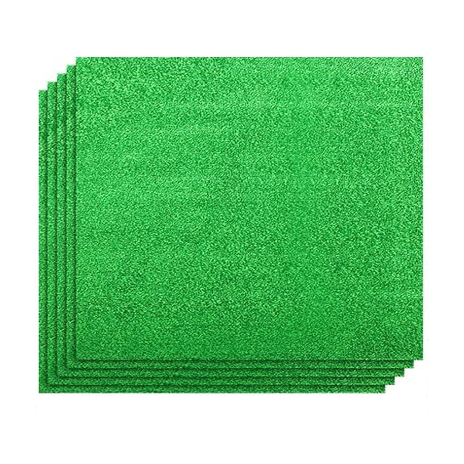 Heqing Boutique Clearance Green Glitter Cardstock Paper,100 Sheets ...