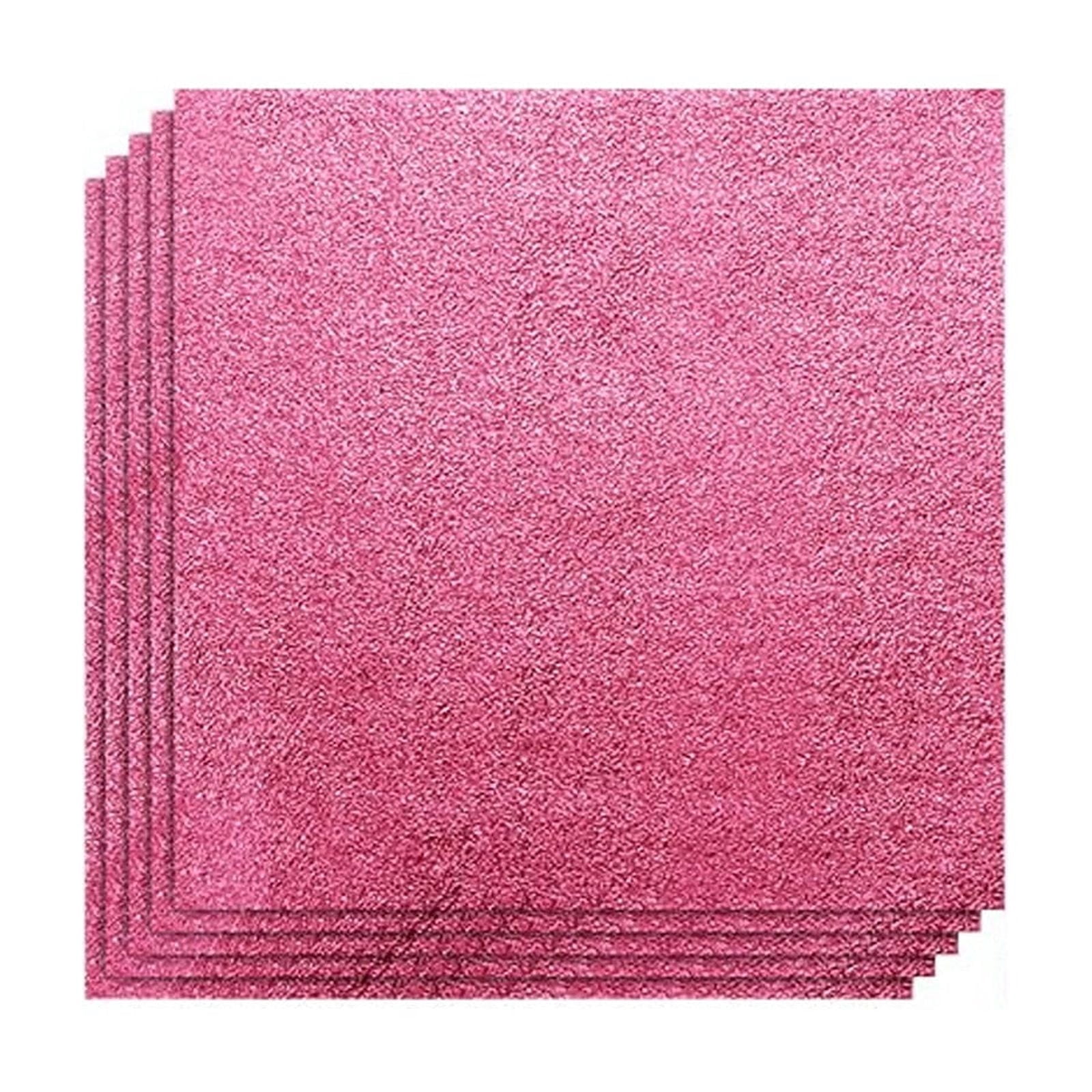 Heqing Boutique Clearance Pink Glitter Cardstock Paper,100 Sheets ...