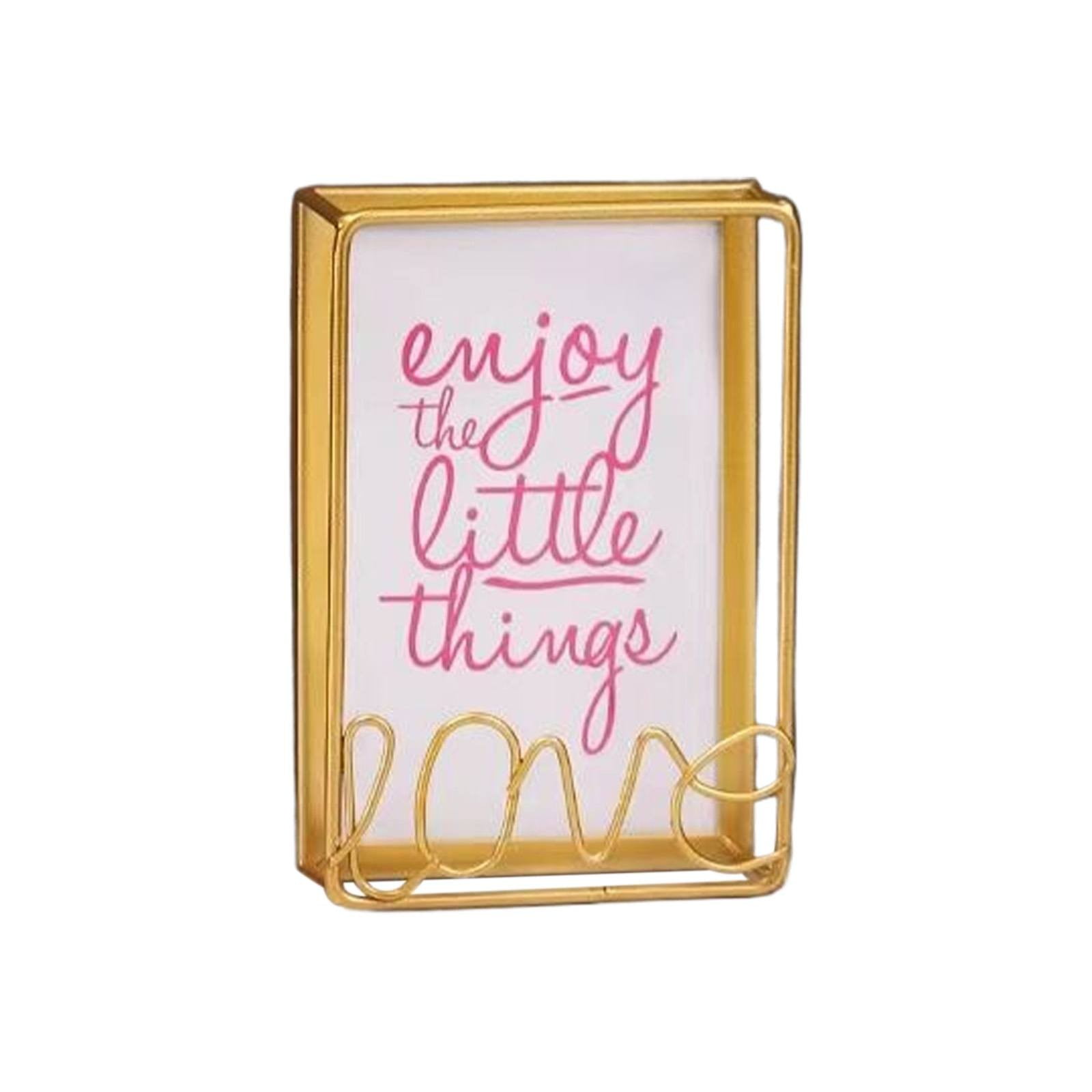 Heqing Boutique Creative Light Golden Square Art Photo Frame Living ...