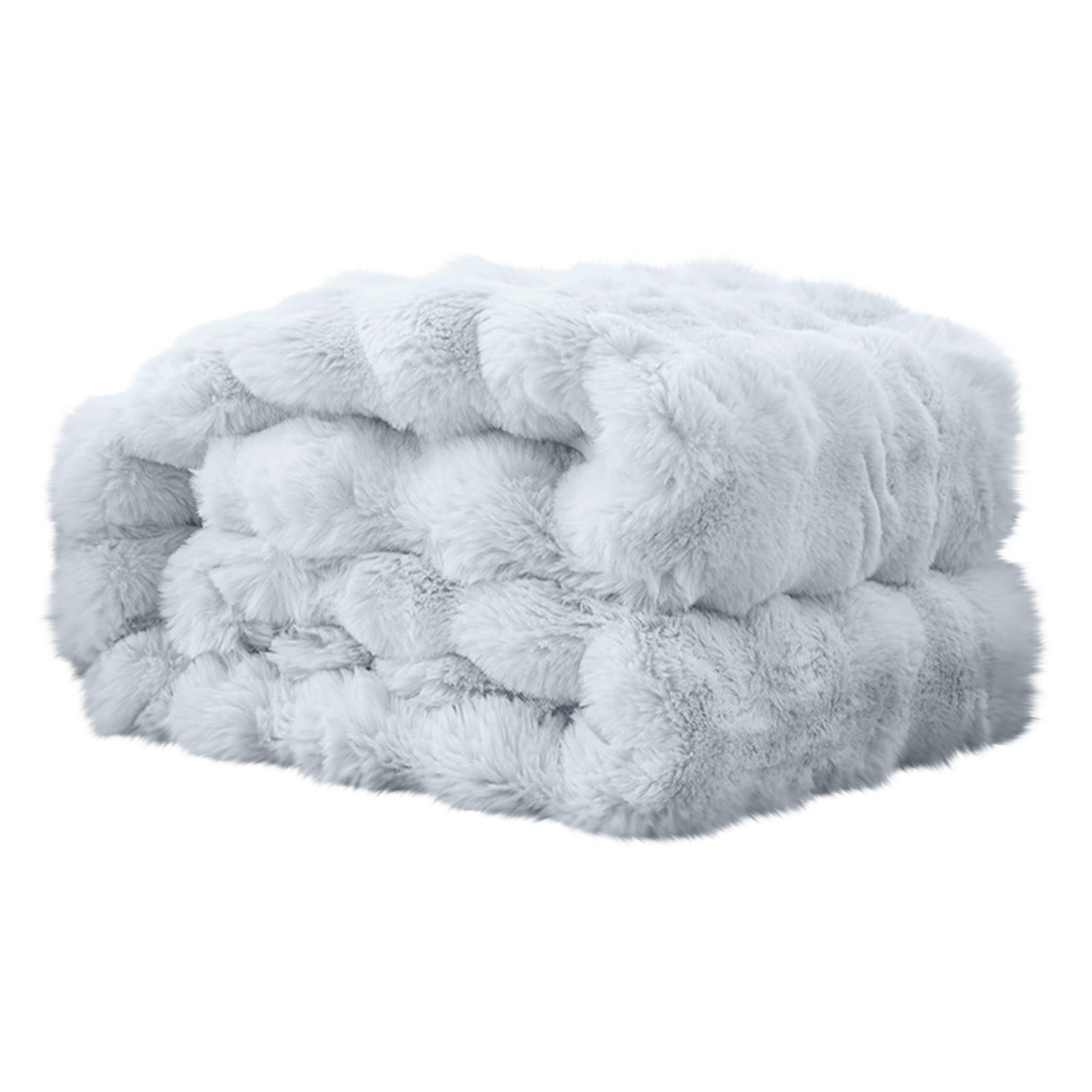 Heqing Boutique Faux Fur Throw Blanket for Couch ,Cozy Earth Bubble ...