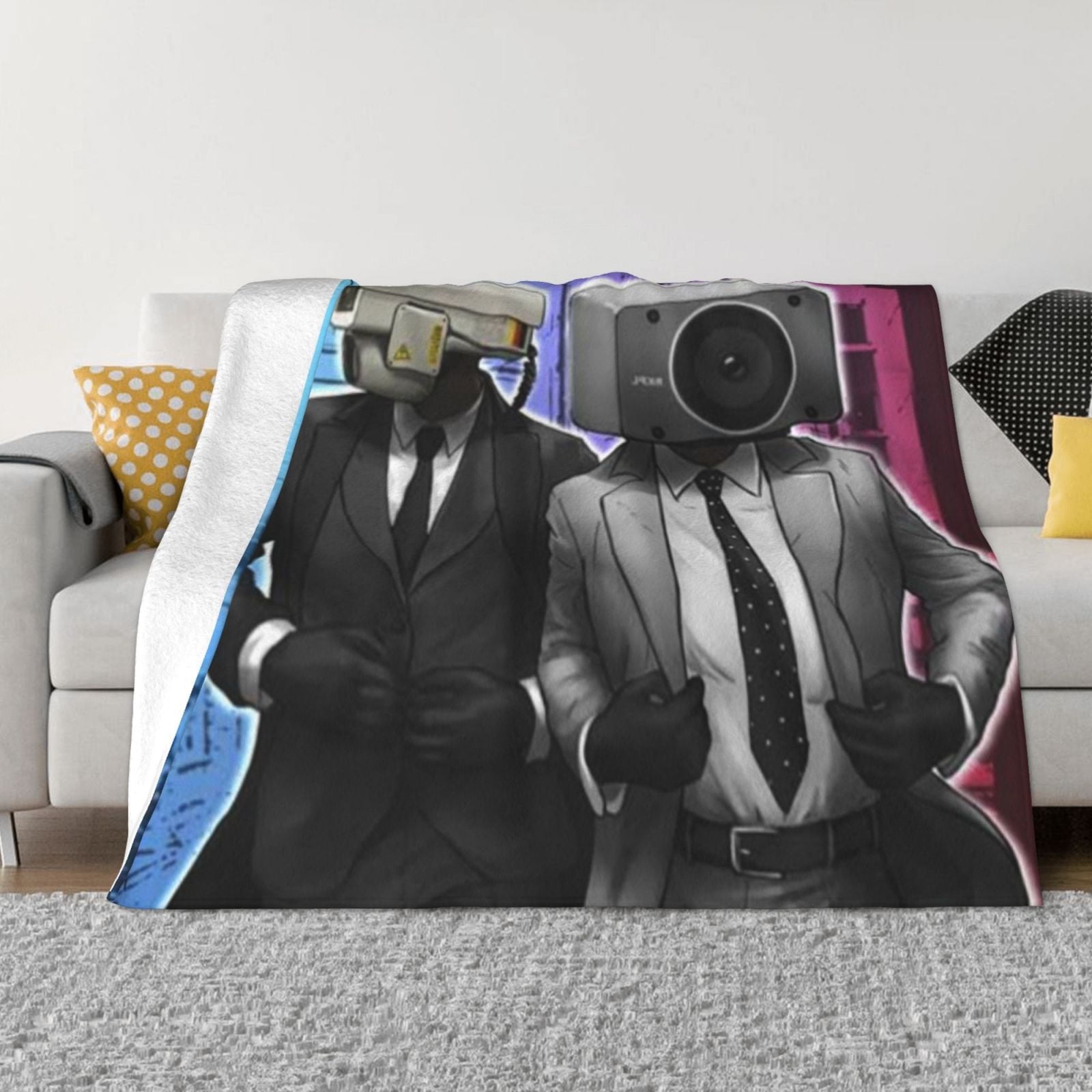 Skibidi Adult Large Super Soft Micro Fleece Throw Blanket for All ...