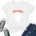Her Boo And His Boo Funny Matching Halloween Couples Unisex T-Shirt up ...
