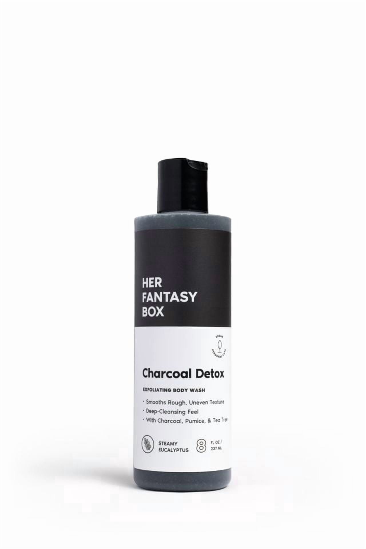 Her Fantasy Box, Charcoal Detox Exfoliating Body Wash, 8 oz - Walmart.com