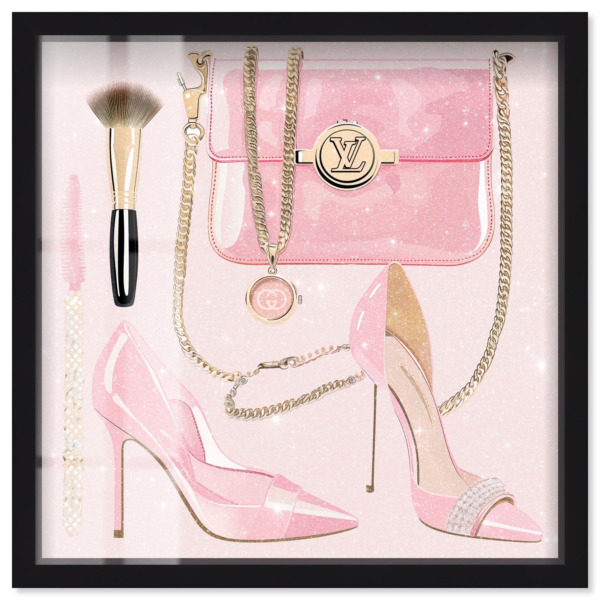 Her Favorite Choices Shadowbox Print Fashion Art Prints by Art Remedy ...