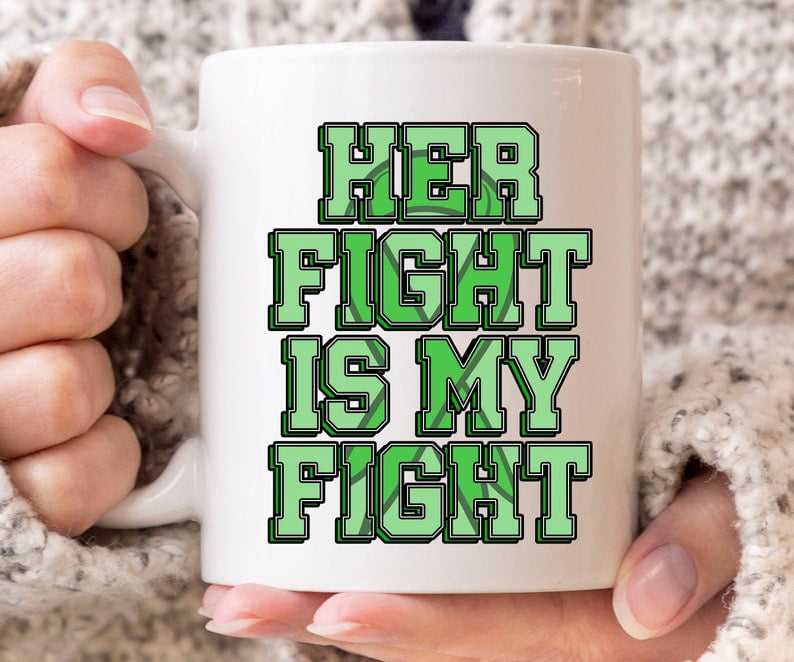 Her FighT1 Is My Fight Mug, Cerebral Palsy Awareness Coffee Cup For CP ...