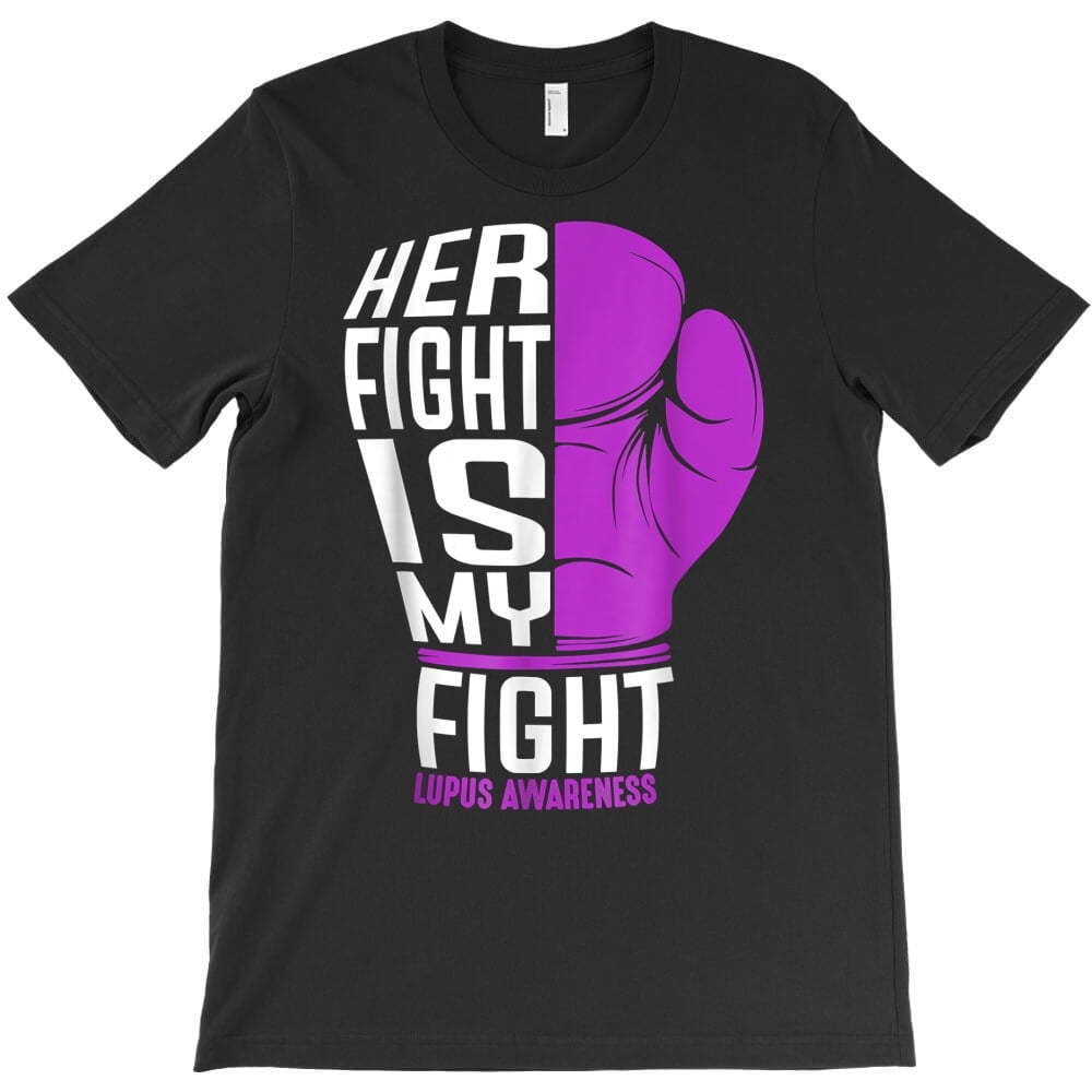 Her Fight Is My Fight Lupus Awareness Purple Ribbon Support Warrior ...