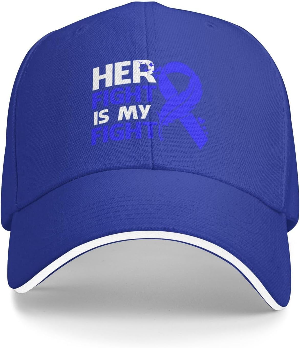 Her Fight is My Fight Colon Cancer Baseball Cap Black Dad Hat ...