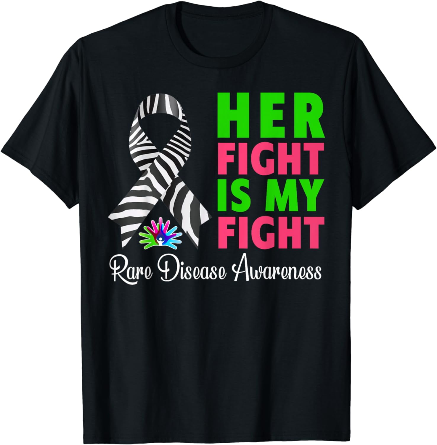 Her Fight is My Fight Rare Disease - Rare Disease Day 2024 T-Shirt - Walmart.com