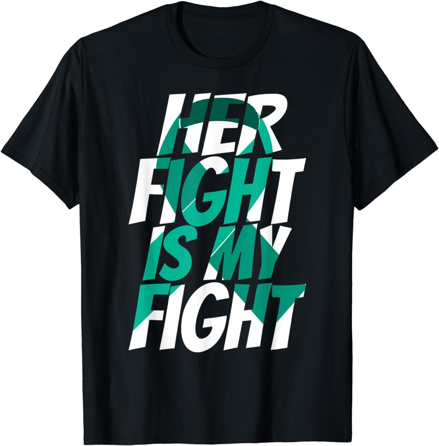 Her Fights My Fight Sexual Assault Awareness Ribbon Shirt