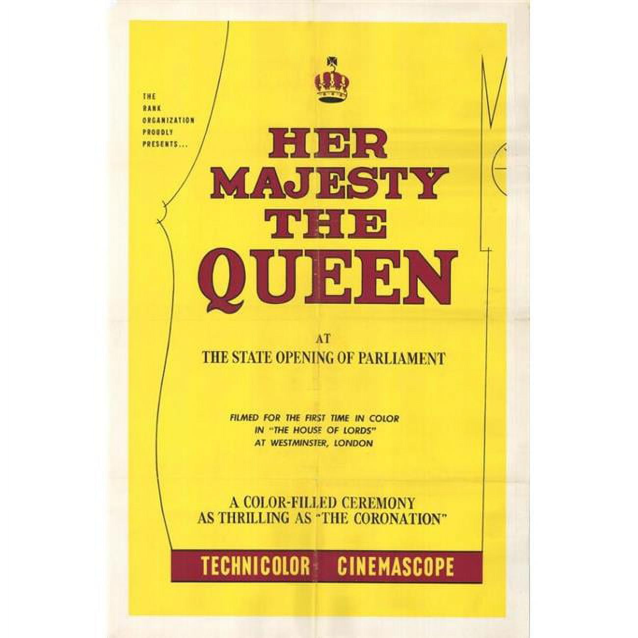 Her Majesty the Queen Movie Poster - 27 x 40 in. - Walmart.com