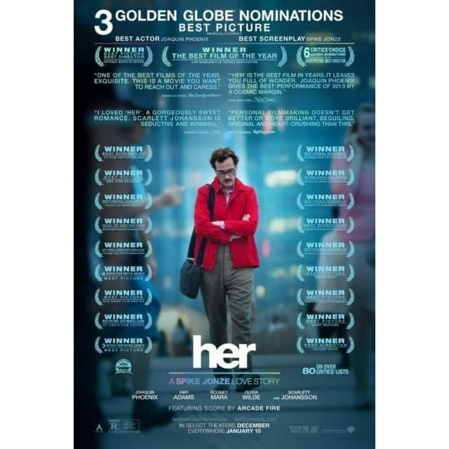 Her Movie poster 12x16 Art Print on Metal Sign 12in x 16in Multi-Color ...