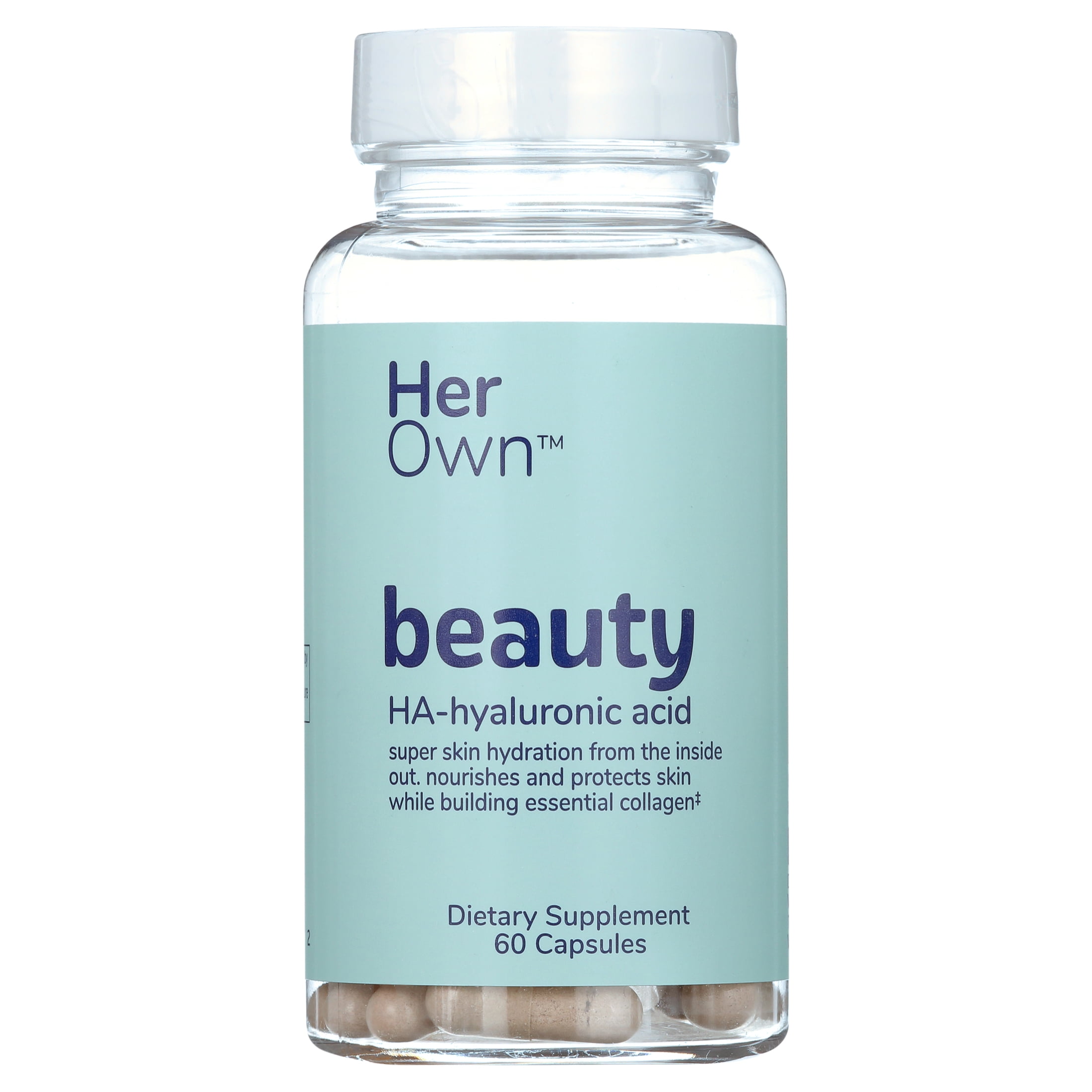 Her Own Beauty Hyaluronic Acid Capsules, Skin Hydration, Essential ...
