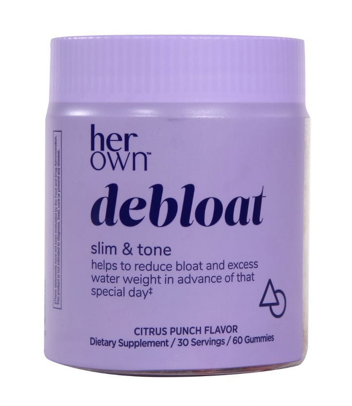 Her Own Debloat Gummies, Natural Citrus Flavor, 60 Ct - Walmart.com