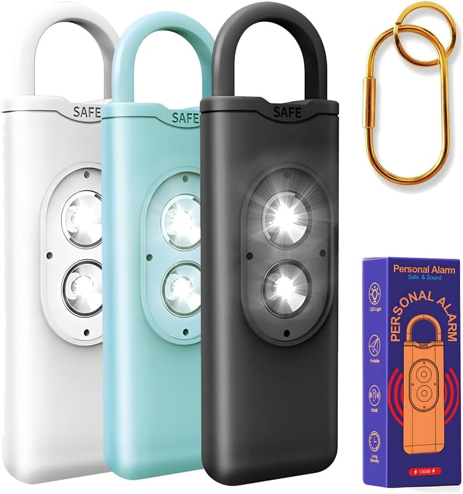 Heralarm, Personal Safety Alarm, 130 dB Loud Siren with LED Strobe ...