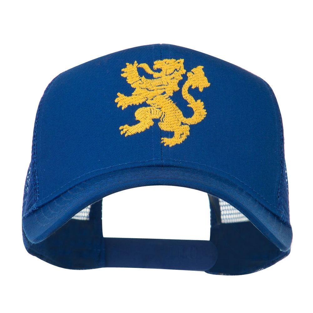 Heraldic Lion Embroidered Cap - Royal OSFM - Walmart.com