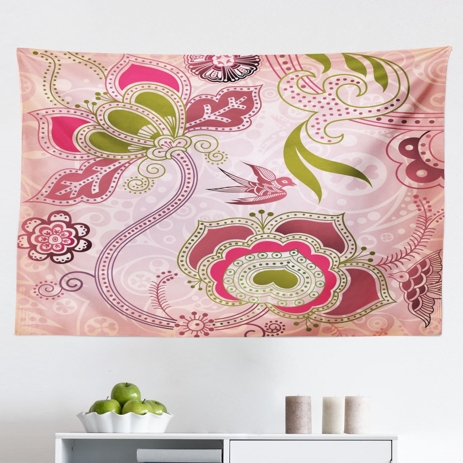 Heraldry Tapestry, Medieval British Crown with Middle Age Inspired ...