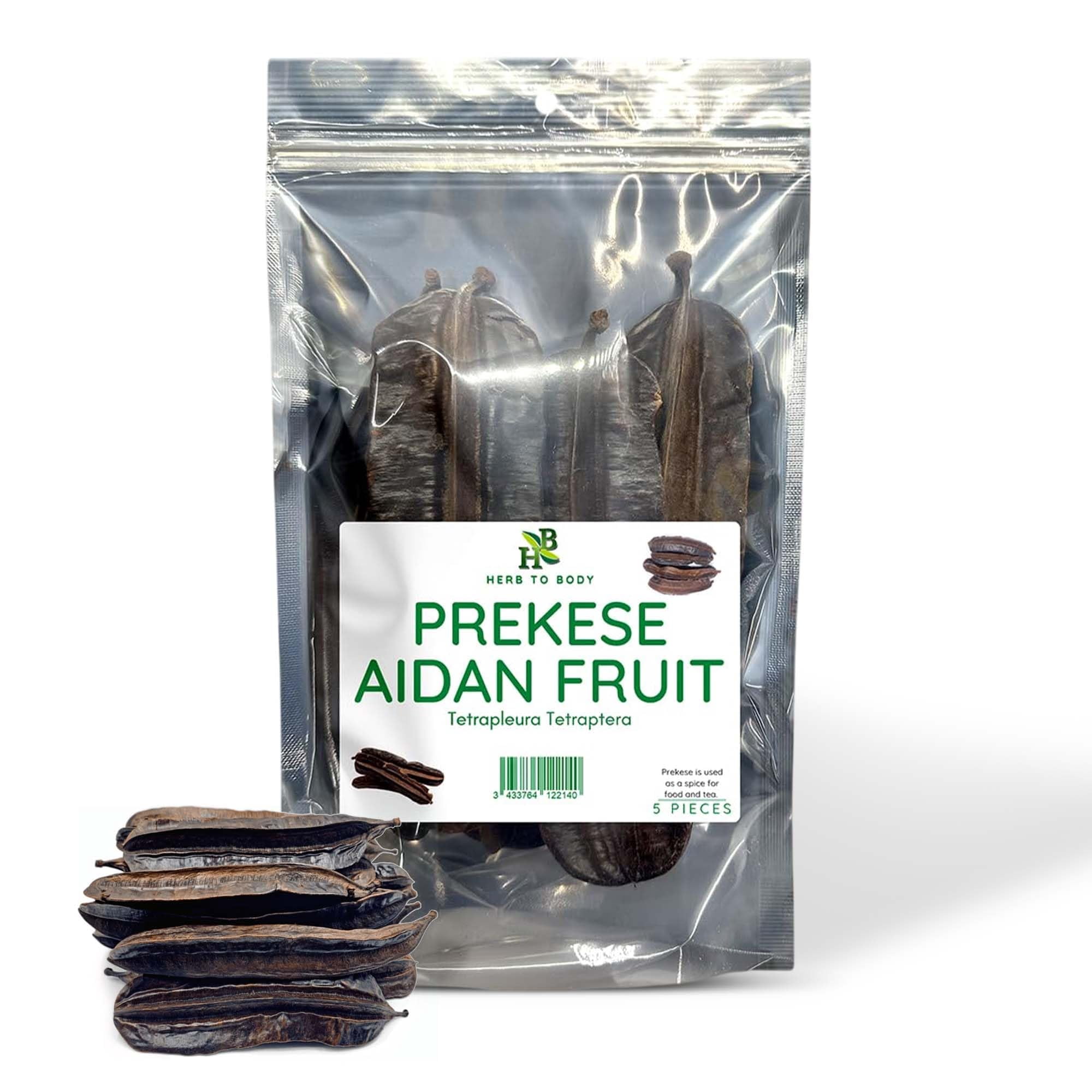 Herb To Body Prekese Aidan Fruit Organic - 5 Whole Pods, Tetrapleura ...