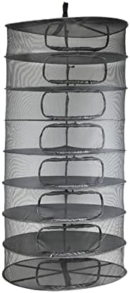 Herb Dry Rack Zipper Opening 3ft Adjustable Center Support Straps NO ...