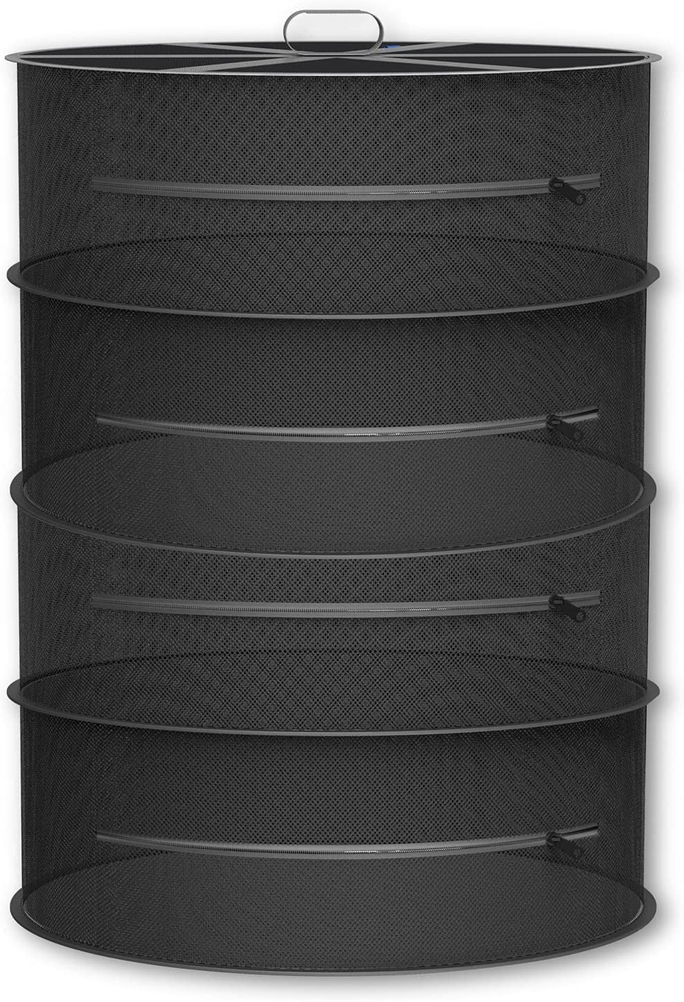 Herb Drying Rack, 4-Layer Hanging Mesh Net for Plants, Seeds, and Buds ...