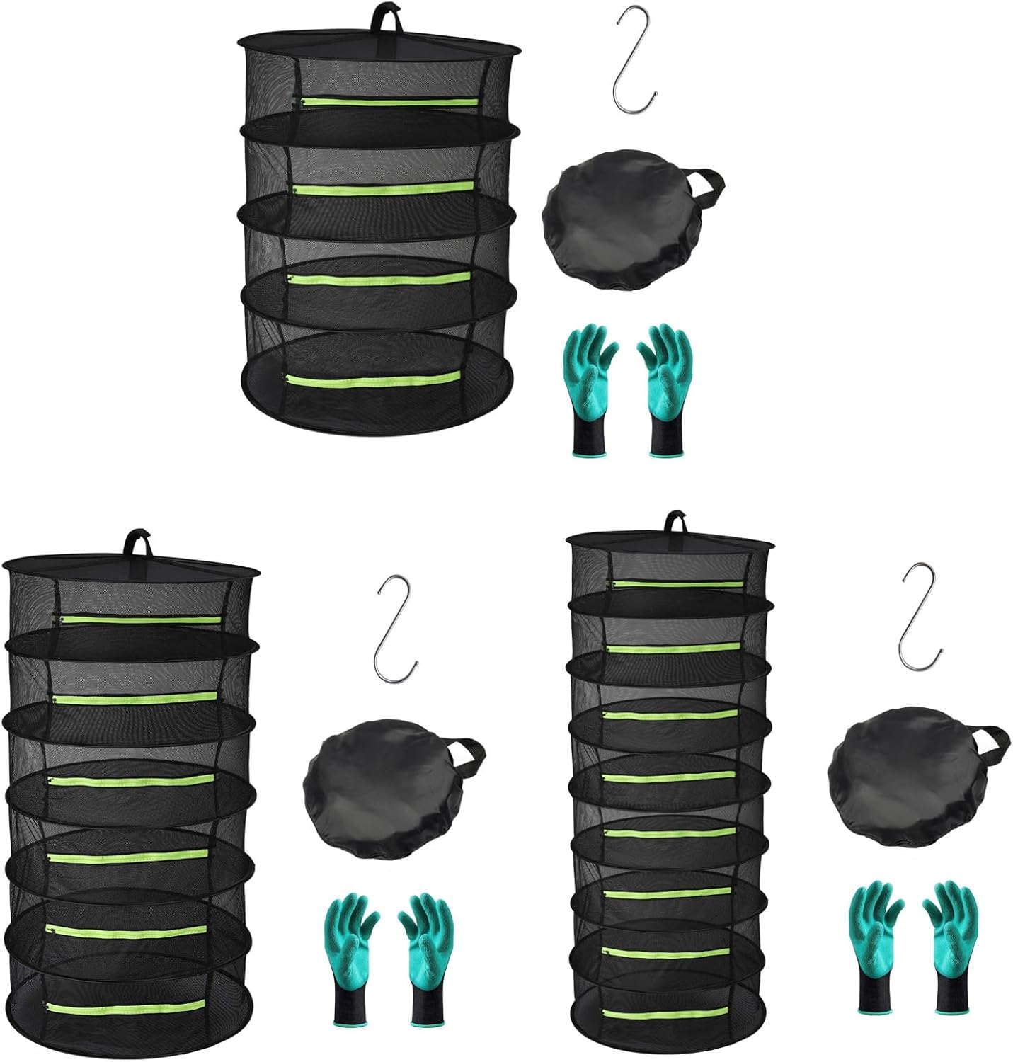 Herb Drying Rack Hanging Drying Rack Mesh for Plants 2ft 4 Layer and 6 ...