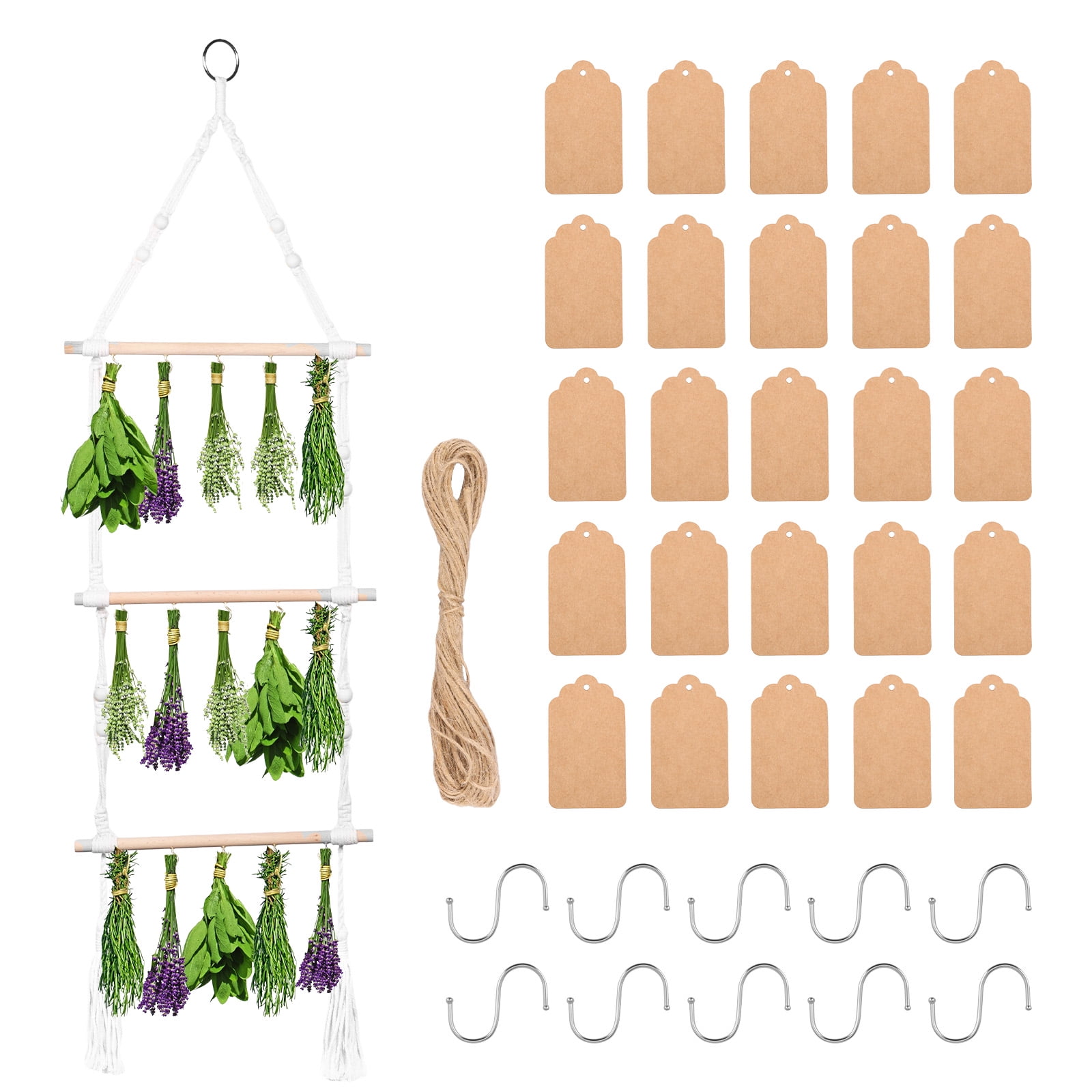 Herb Drying Rack with Detachable Hook Easy to Hang Flower Dehydration ...