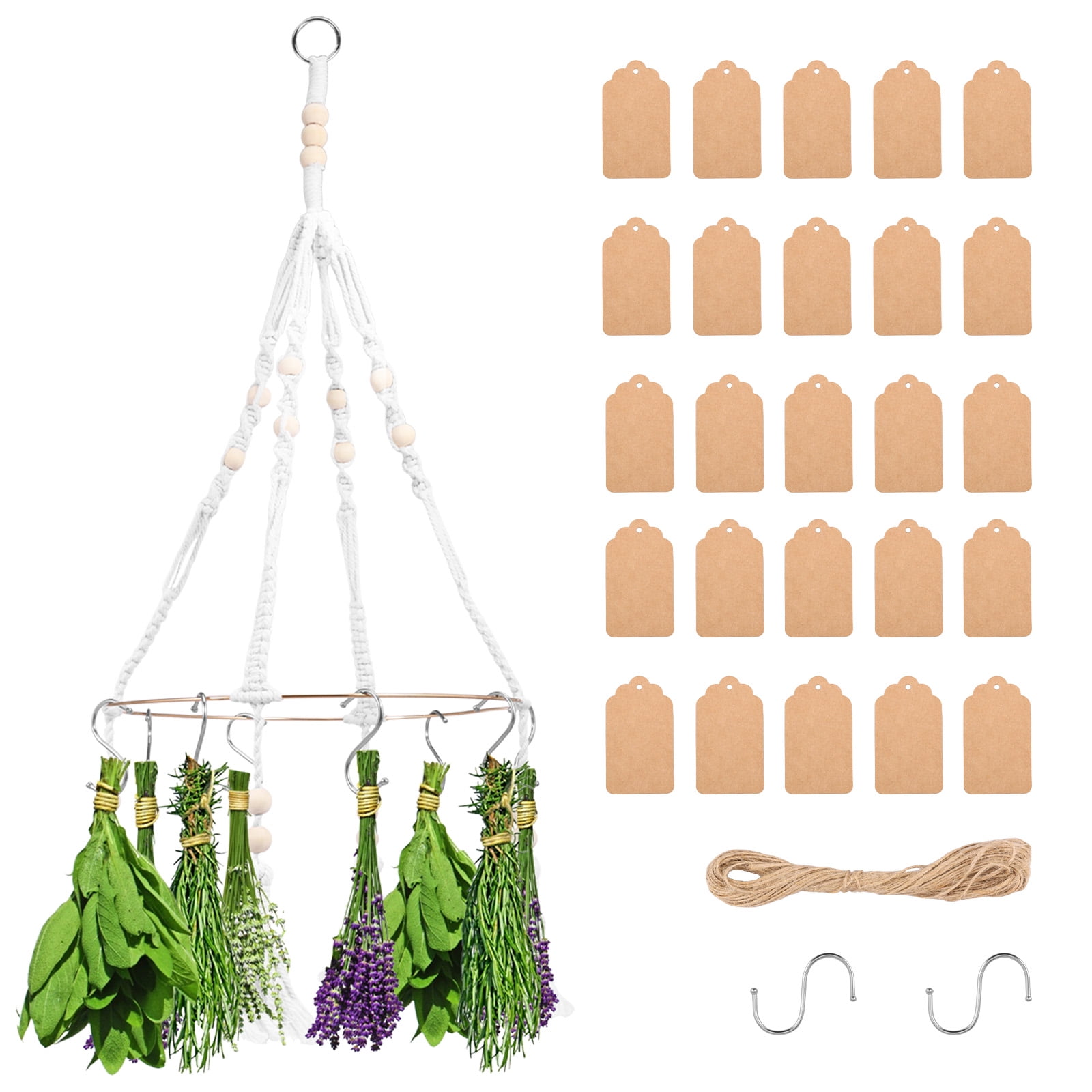 Herb Drying Rack with Detachable Hook Easy to Hang Flower Dehydration ...