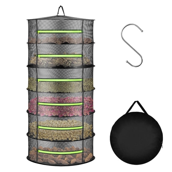 Herb Drying Rack with Mesh Design, Hanging Drying Rack with Green ...