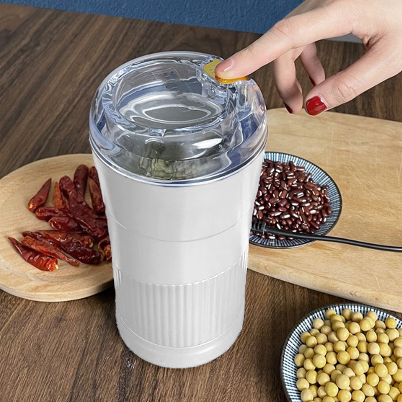 Herb Grinder Electric, Spice Grinder with 200w Motor & 120g Capacity ...