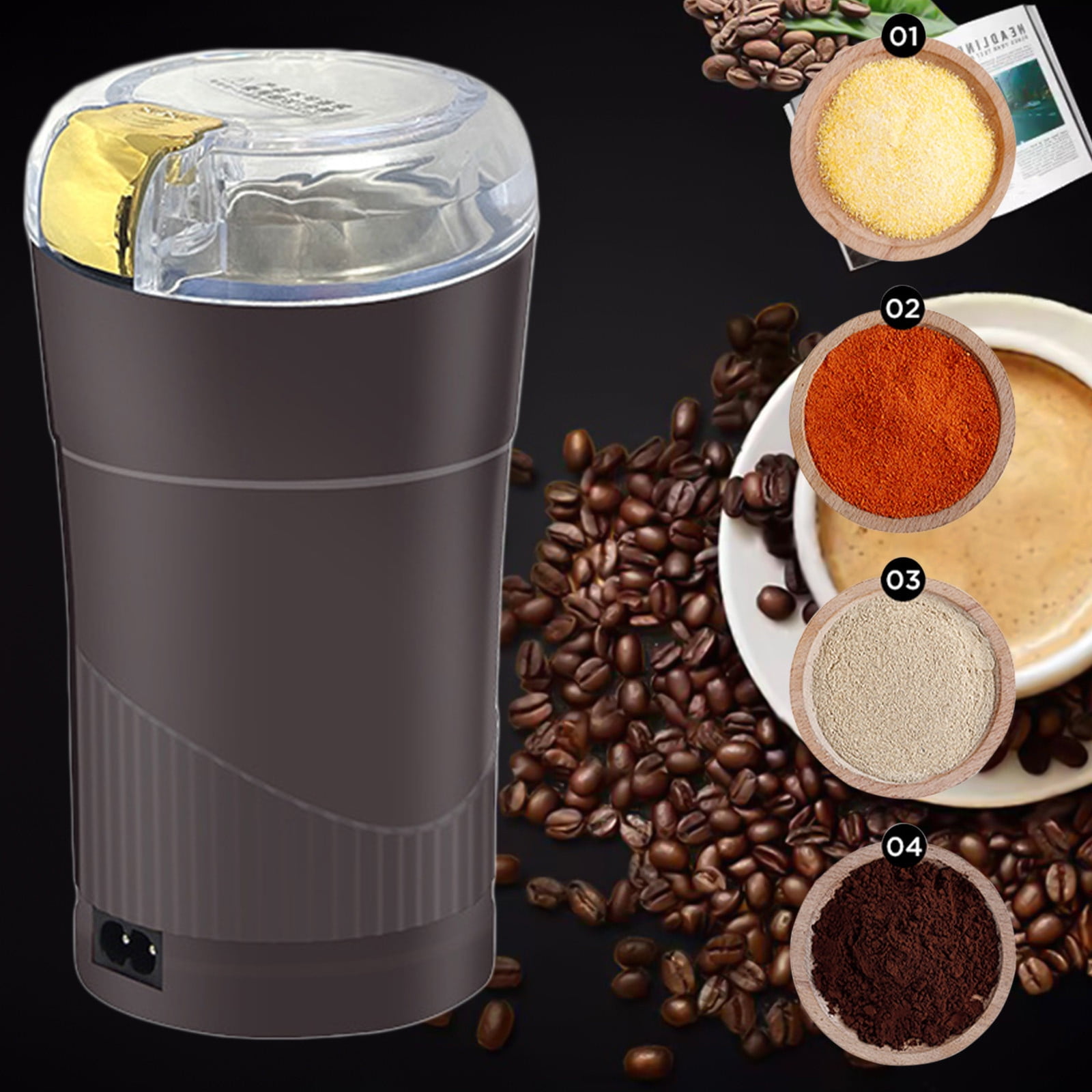 Herb Grinder Spice Grinder Herb Spice Coffee Grinder With Large ...