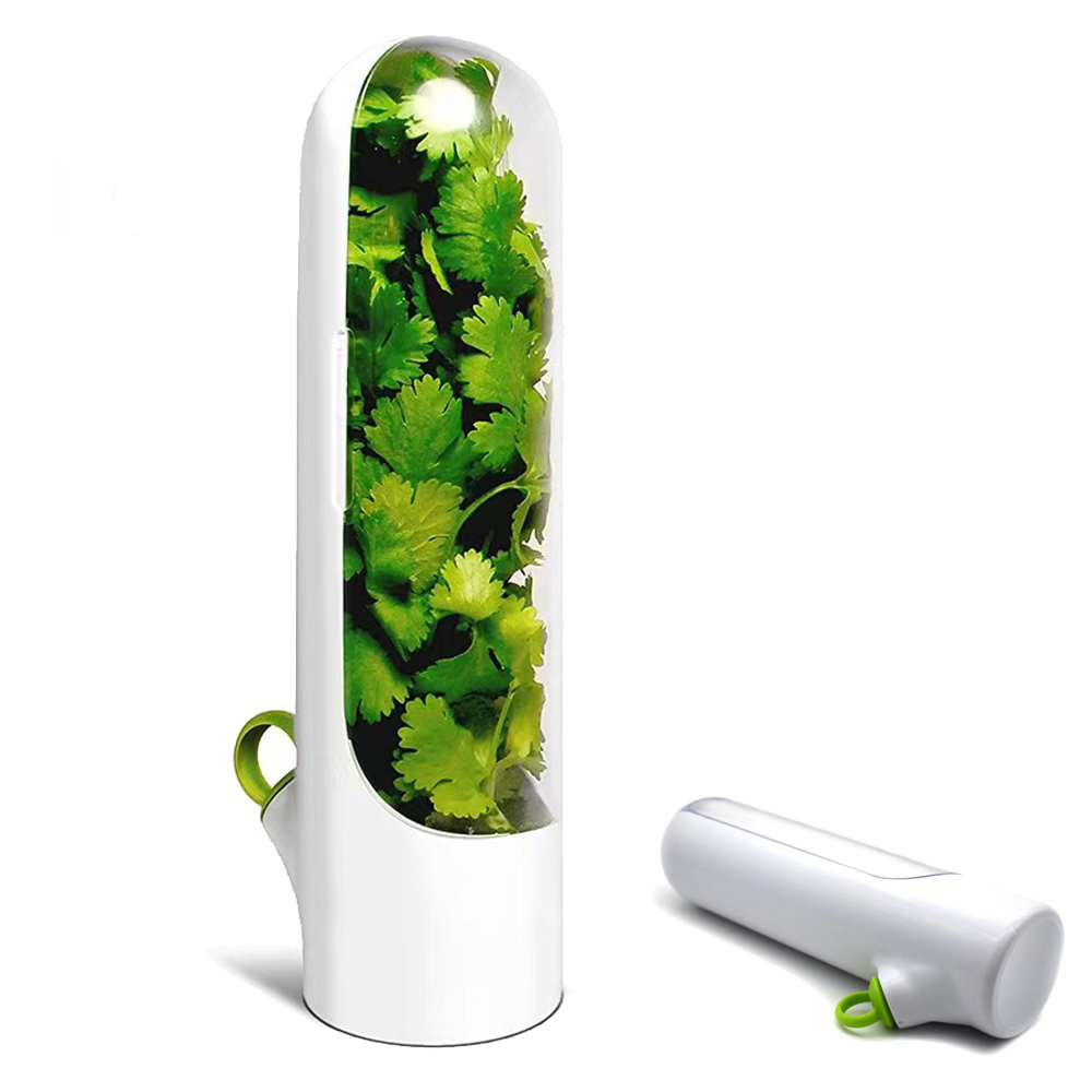 Herb Keeper Plastic Kitchen Storage Container For Mint Parsley ...