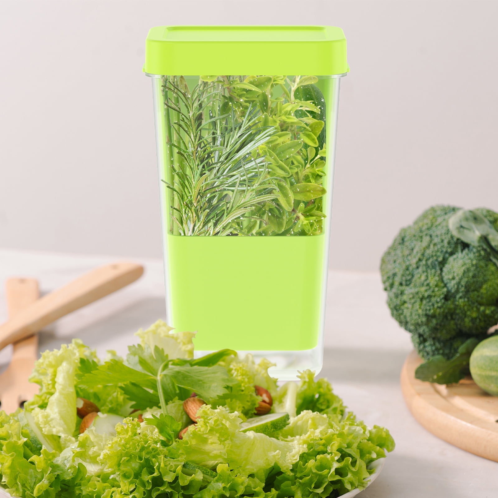 Herb Keeper for Refrigerator Clear Plastic Herb Saver Efficient ...