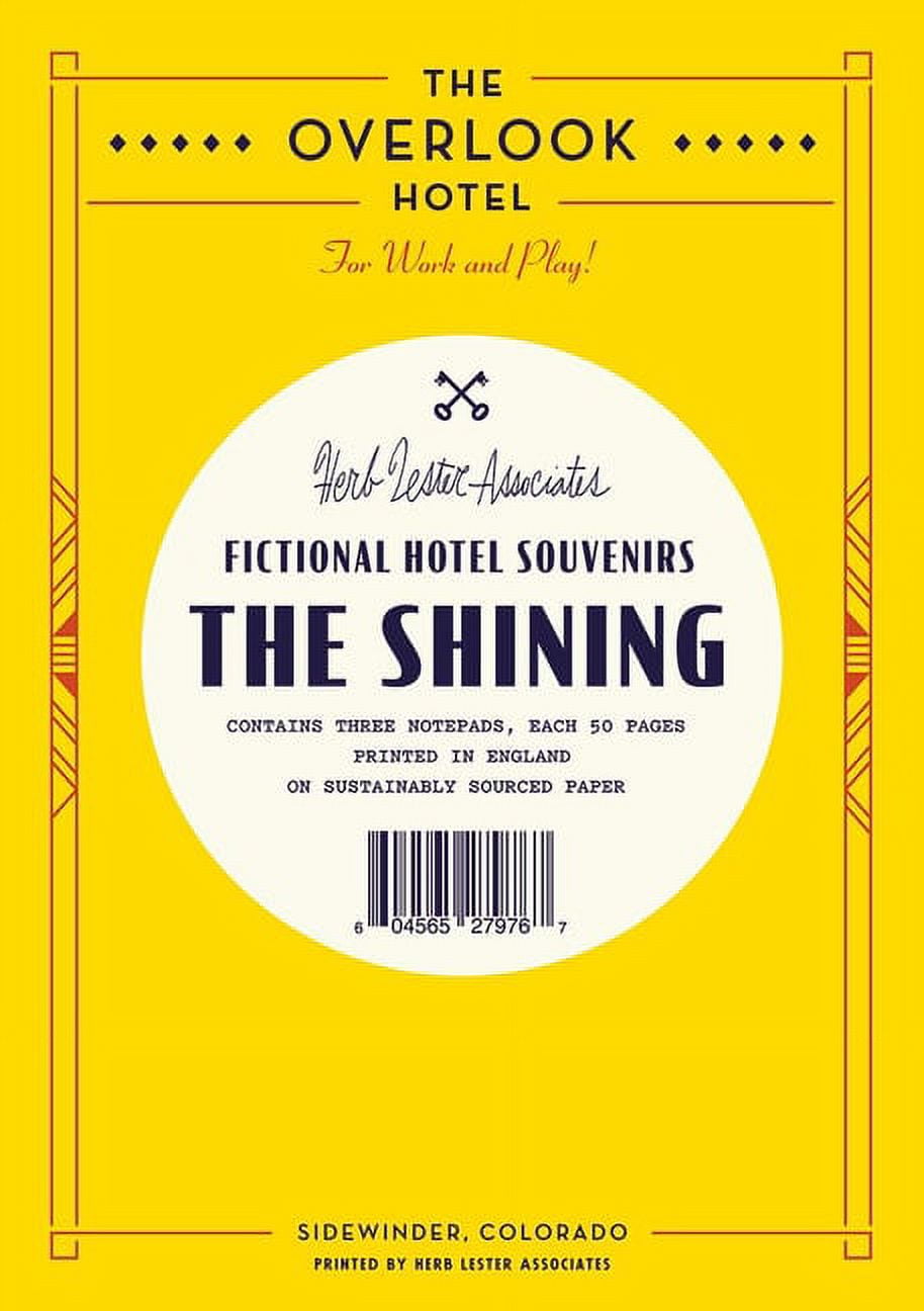 Herb Lester Associates Fictional Hotel Notepads: The Overlook Hotel ...