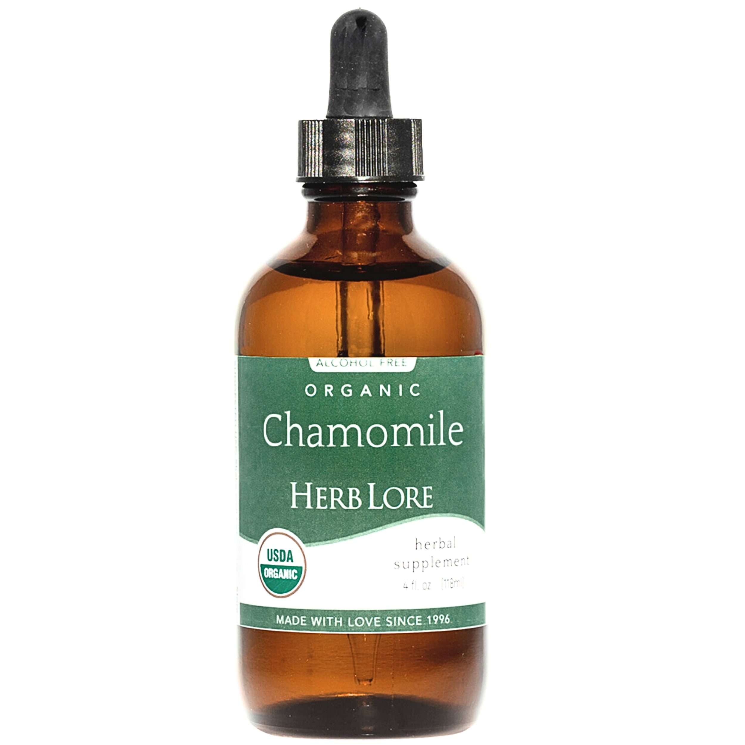 Herb Lore Organic Chamomile Tincture - Liquid Chamomile Drops for ...