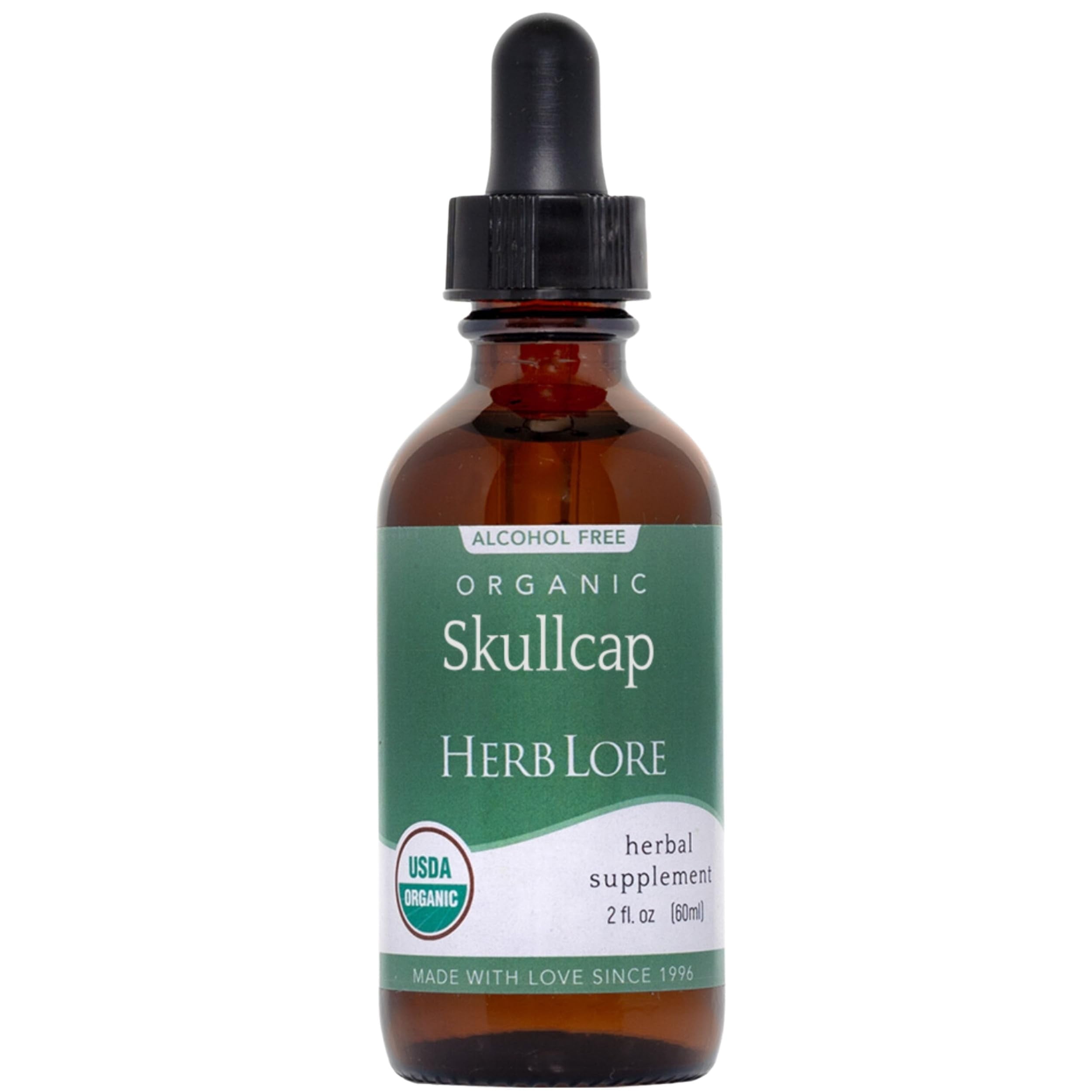 Herb Lore Organic Skullcap Tincture - Liquid Herbal Sleep Aid for ...