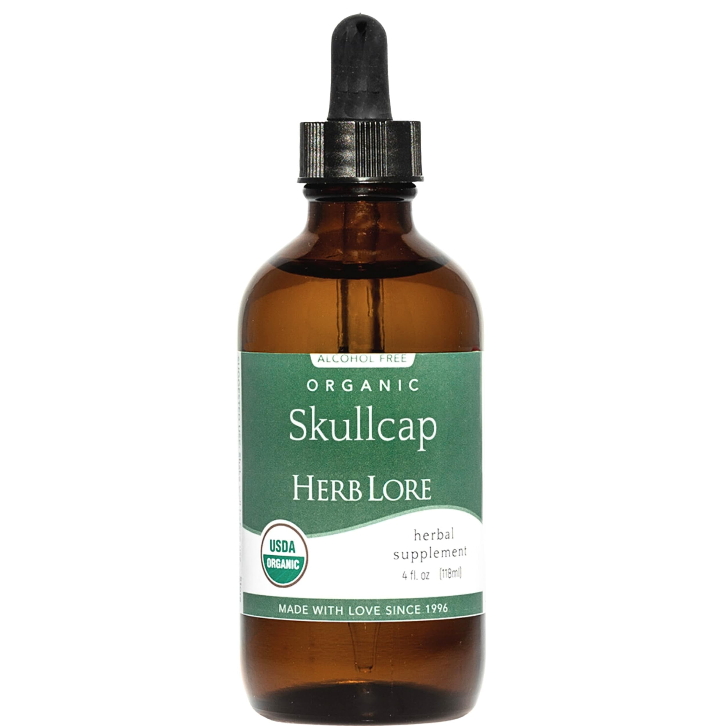 Herb Lore Skullcap Tincture - USDA Organic Liquid Nervous System ...
