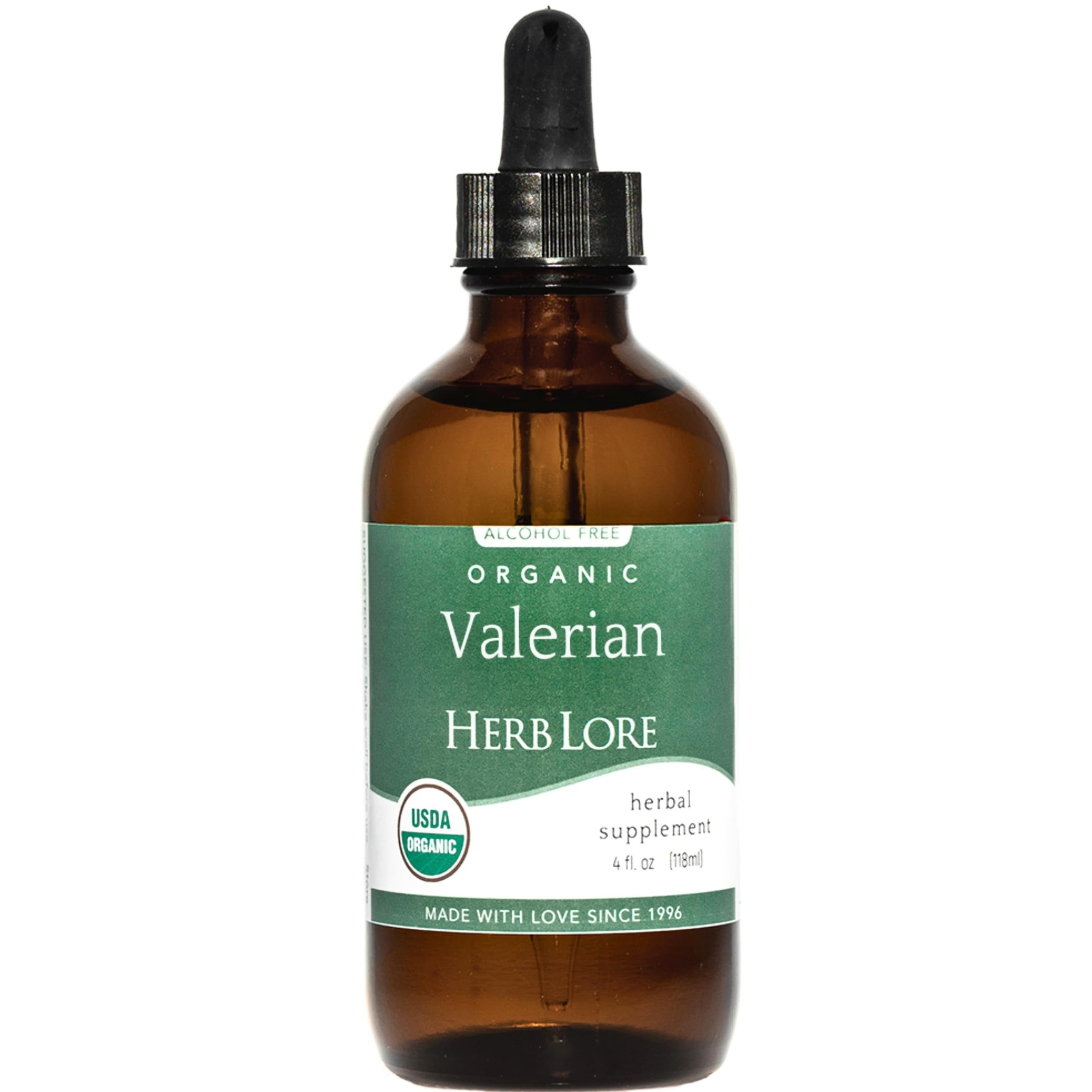 Herb Lore USDA Organic Valerian Root Tincture - Liquid Sleep Aid Drops ...