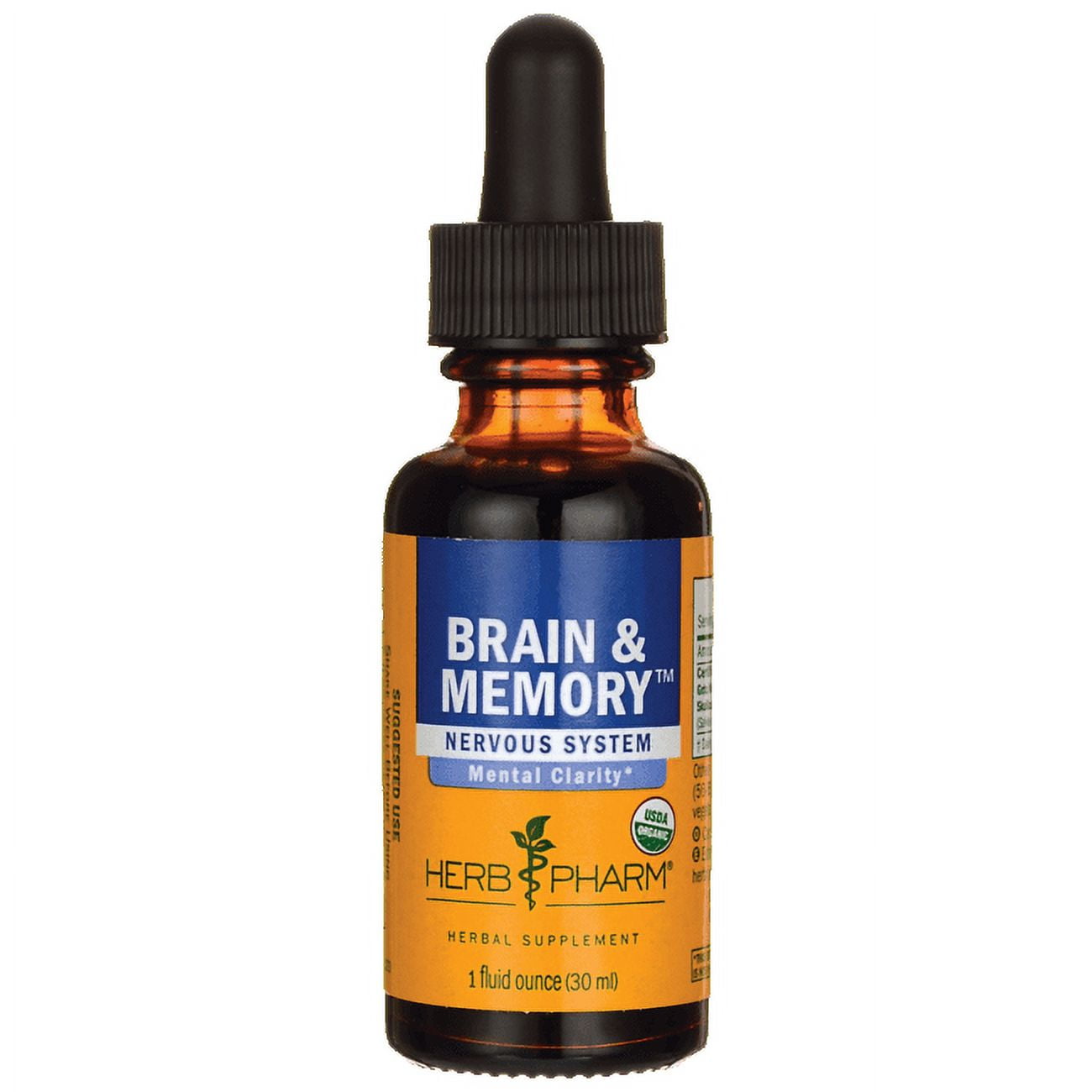 Herb Pharm Brain & Memory Health Support, Ginkgo Biloba, 1 fl oz ...